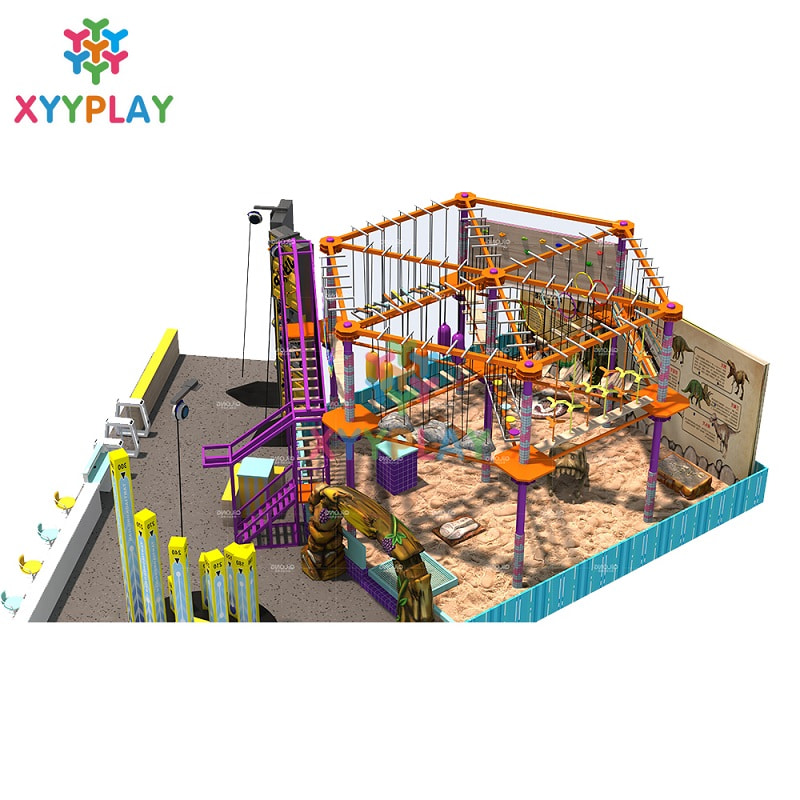 Custom Indoor High Ropes Course Playground Equipment Manufacturer ...